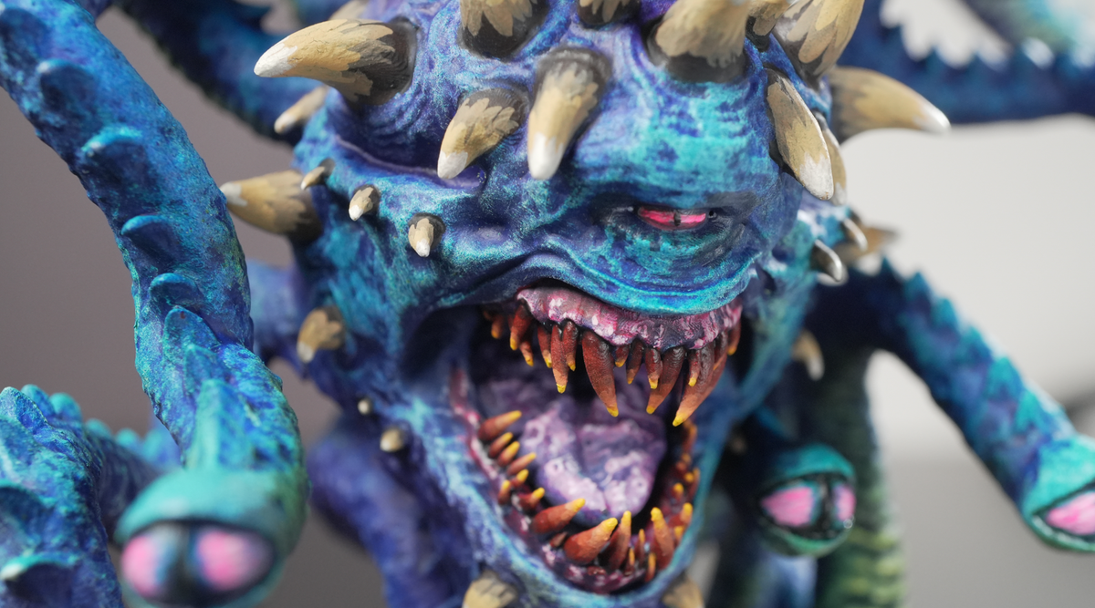 How To Paint A Beholder Miniature – Dark Elf Dice
