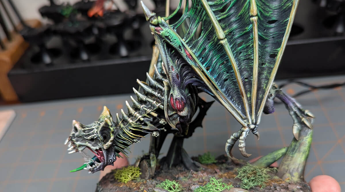 How To Paint A Warhammer Terrorgheist Fast – Dark Elf Dice