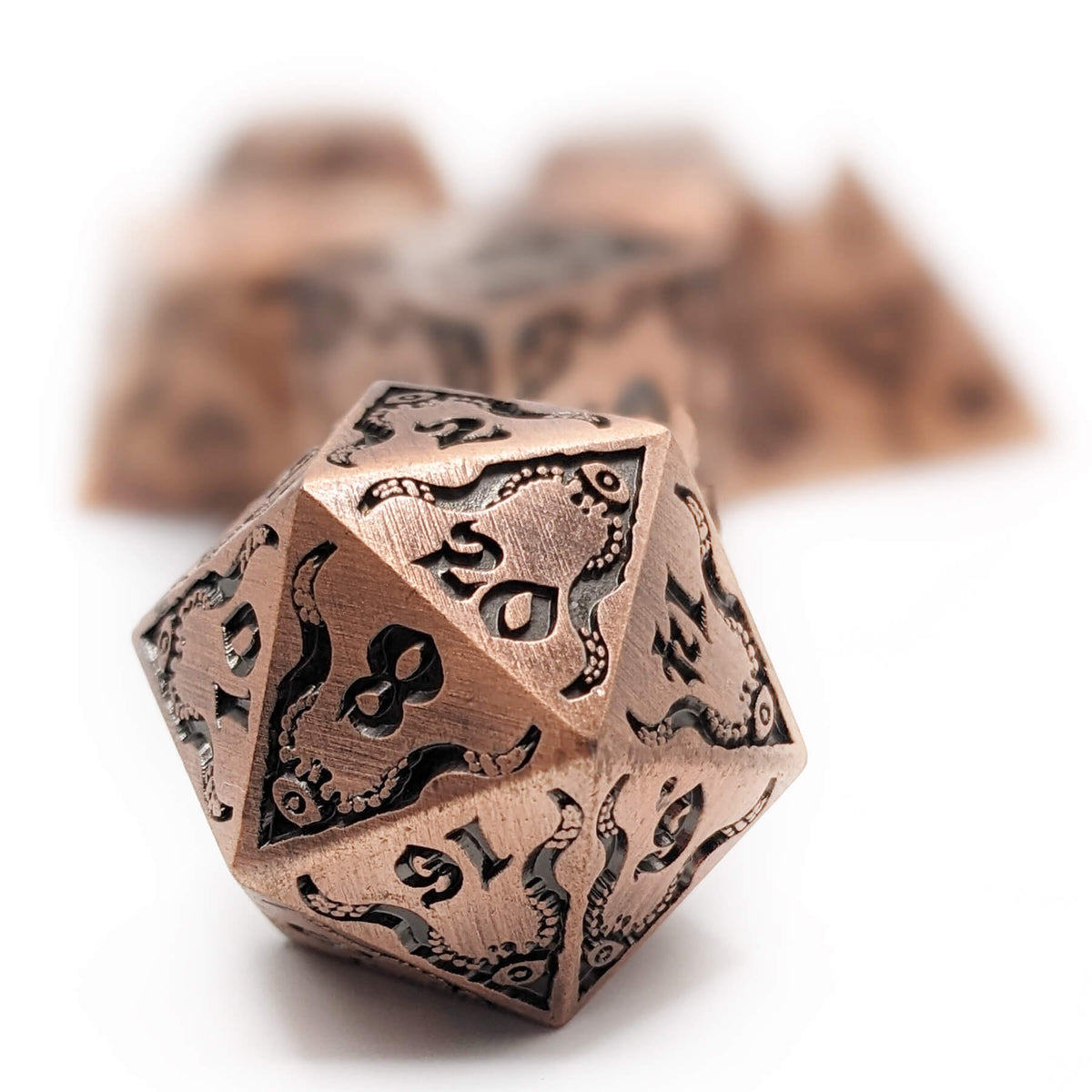 Cthulhu Metal Dice (Antique Copper) | TTRPG Role Playing Game Dice Set ...