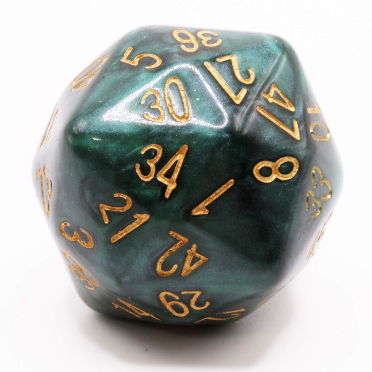 The Dice Lab: D48 (Malachite) | Disdyakis Dodecahedron Game Die – Dark ...
