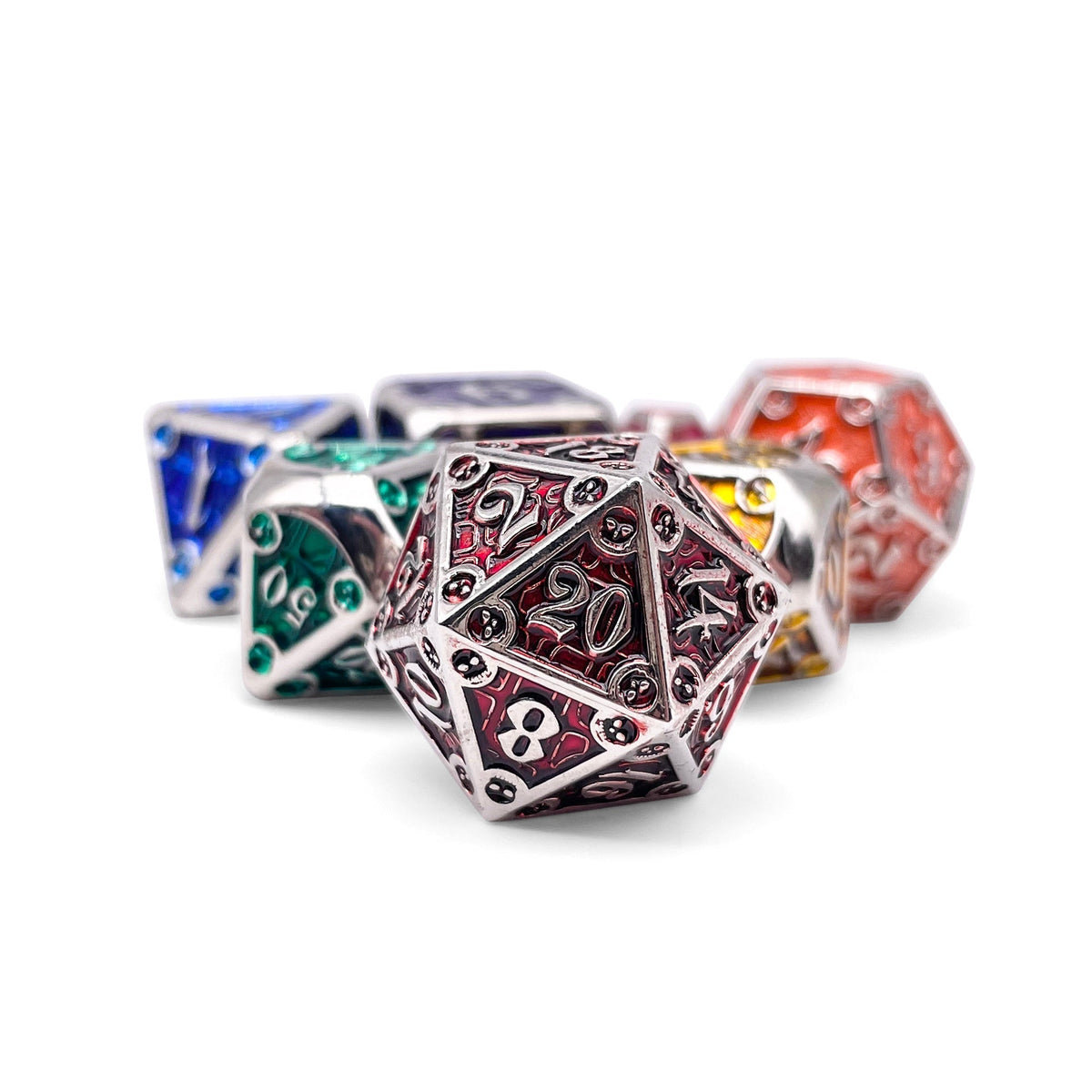 Dungeon Delve Metal Dice Set (Rainbow Treasure Trove) | Norse Foundry ...