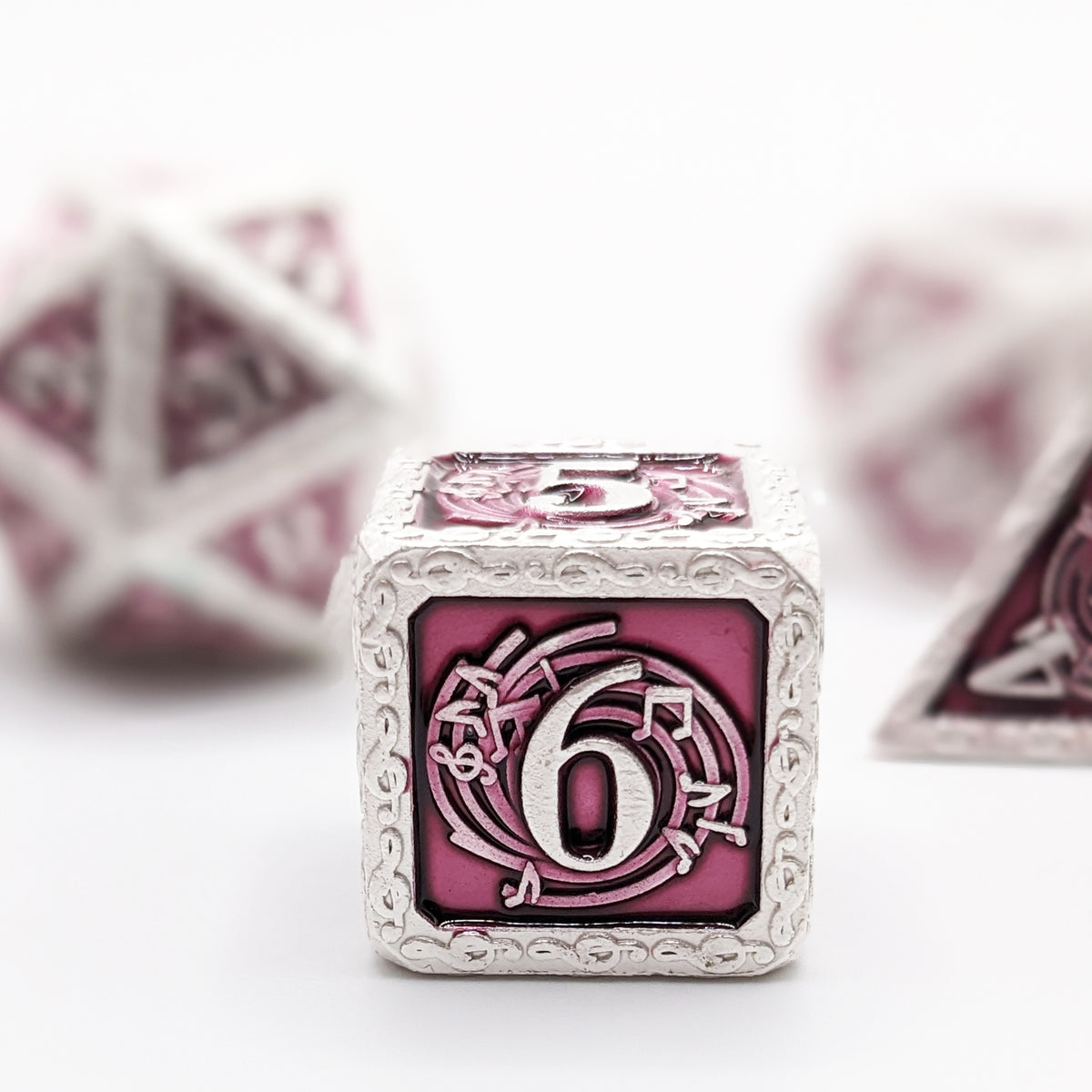 Musical Notes Dice (Pick Your Color) | Metal TTRPG Role Playing Game D ...