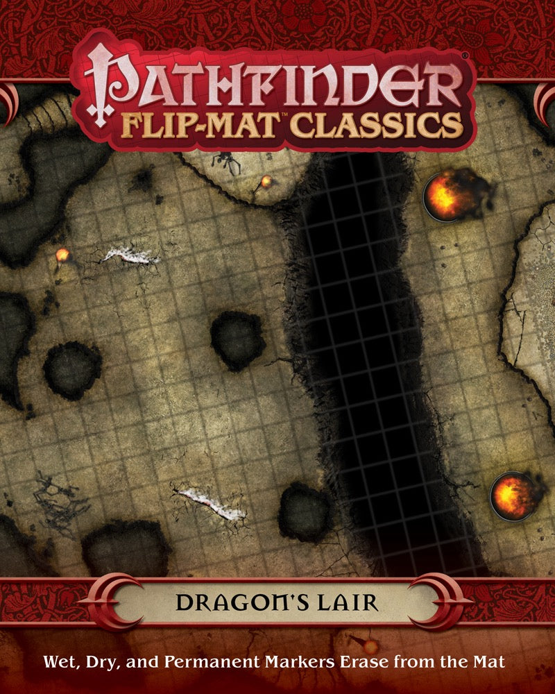 Pathfinder Flip-Mat Classics: Dragon's Lair | TTRPG Miniatures Game Ma ...