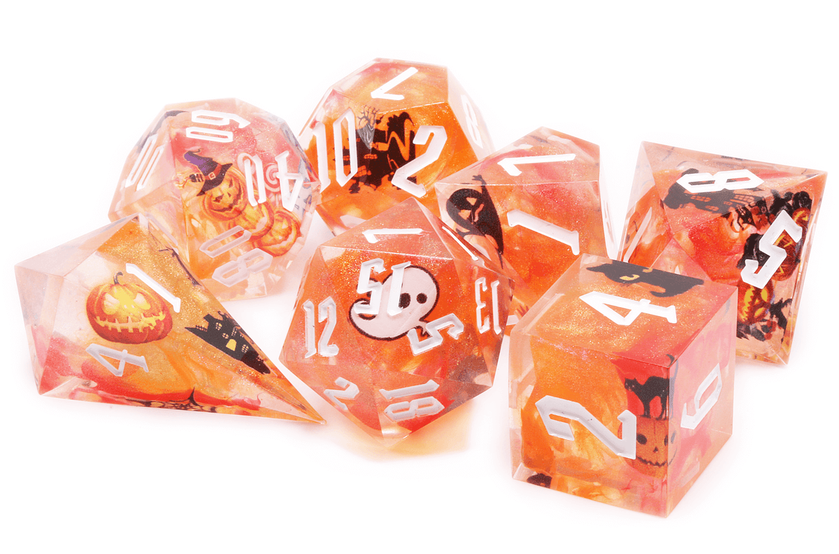 Premium Halloween Dice Set (Orange Inclusion) | TTRPG Role Playing Gam ...