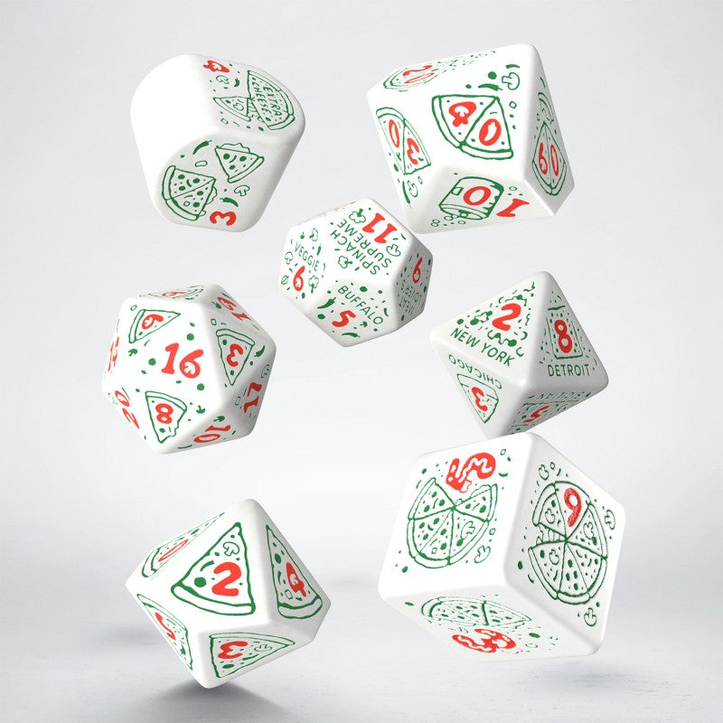 PIZZA Modern Dice Set (Pepperoni) | TTRPG Role Playing Game Dice – Dark ...