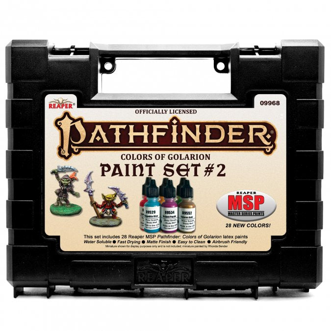 Pathfinder Colors Of Golarion Paint Set #2 | Hard Shell Case; 28 Paint ...