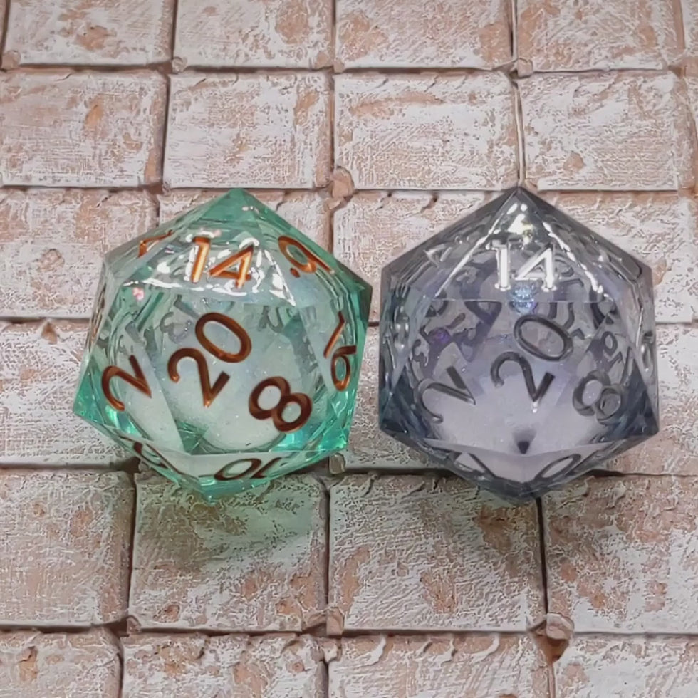 Liquid Core Giant D20 (Pick Your Color) | 33mm TTRPG Role Playing Game ...