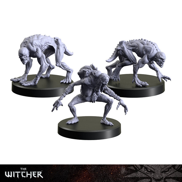 The Witcher Miniatures (70017 Necrophages, Ghouls And Grave Hag) | 3 T ...