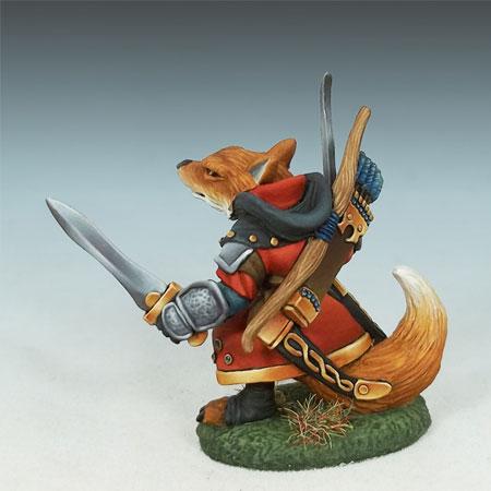 Dark Sword Miniatures (DSM8013 Kitsune Fox Dual Wield Warrior) 28mm ...