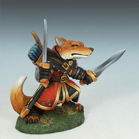 Dark Sword Miniatures (DSM8013 Kitsune Fox Dual Wield Warrior) 28mm ...
