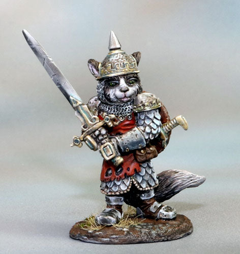 Dark Sword Miniatures (DSM8139 Catfolk Warrior With Two-Handed Sword ...