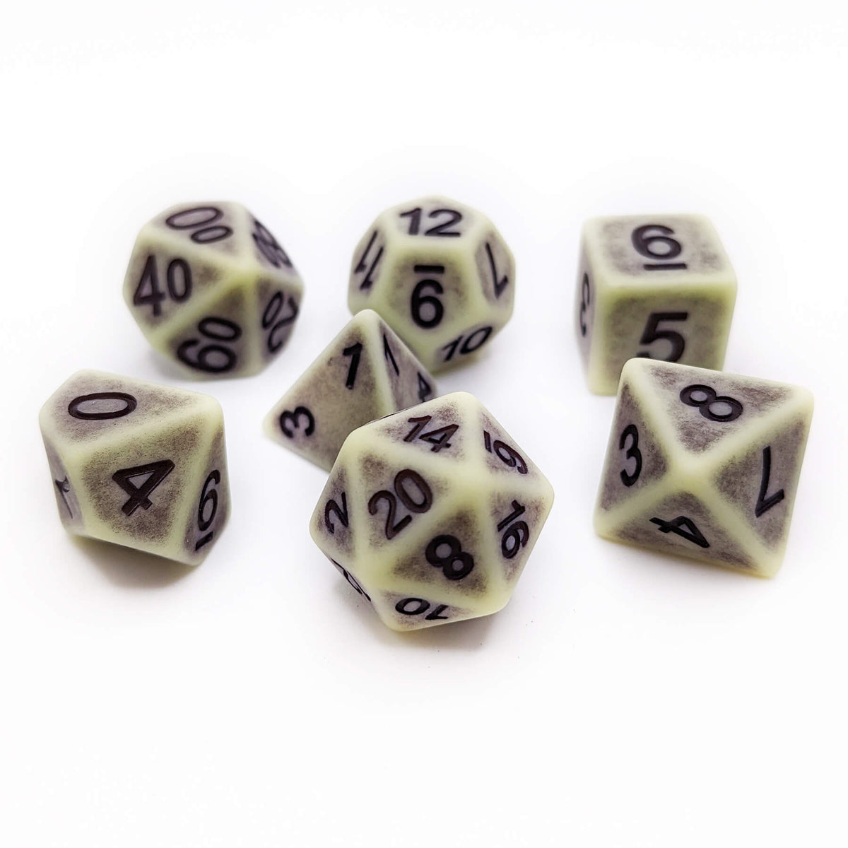 Ancient Dice III (Wytch Bone) RPG Role Playing Game Dice Set – Dark Elf ...