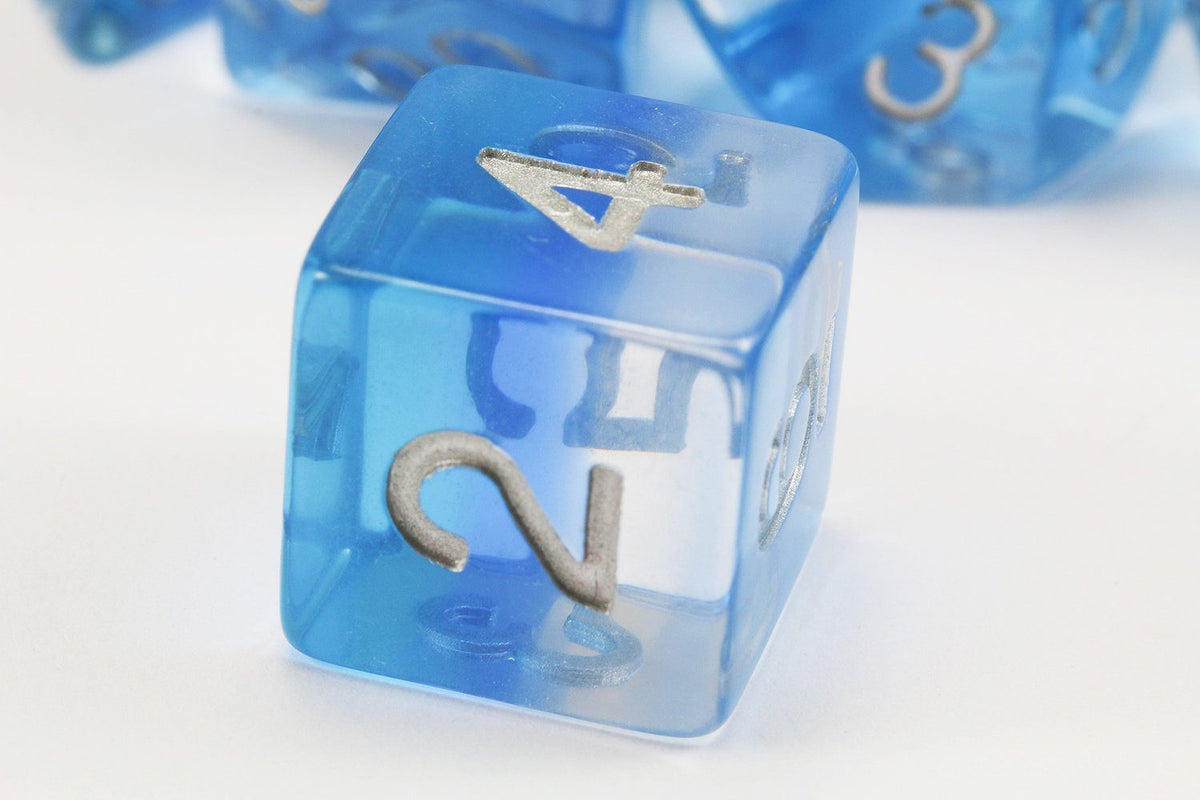 Aurora Dice (Ice) | RPG Role Playing Game Dice Set – Dark Elf Dice