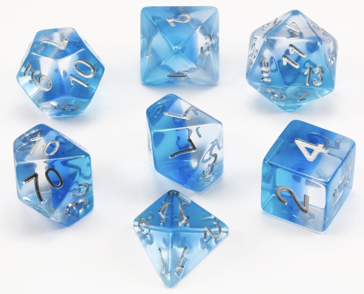 Aurora Dice (Ice) | RPG Role Playing Game Dice Set – Dark Elf Dice