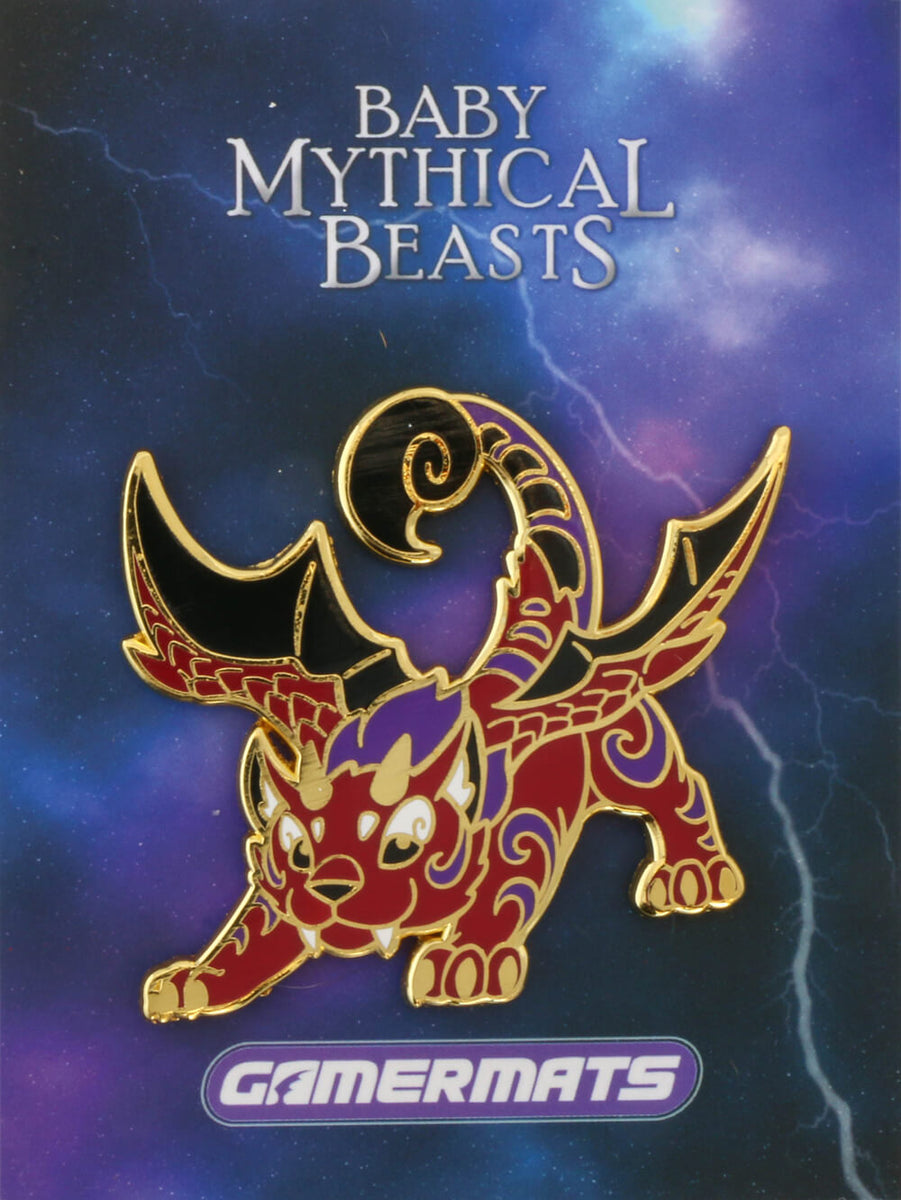Mythical Beasts Pin (Baby Manticore - Alternate Color) | 2" Hard Ename ...