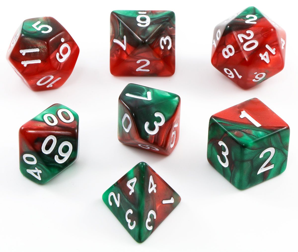 Blended Dice (Hunter's Mark) RPG Role Playing Game Dice Set – Dark Elf Dice