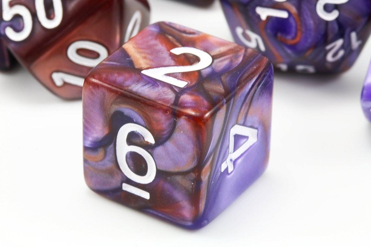 Blended Dice (Wild Magic) RPG Role Playing Game Dice Set – Dark Elf Dice