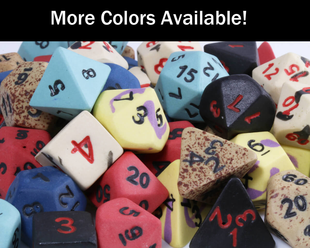 Ceramic Dice (Windcaller) RPG Role Playing Game Dice Set – Dark Elf Dice