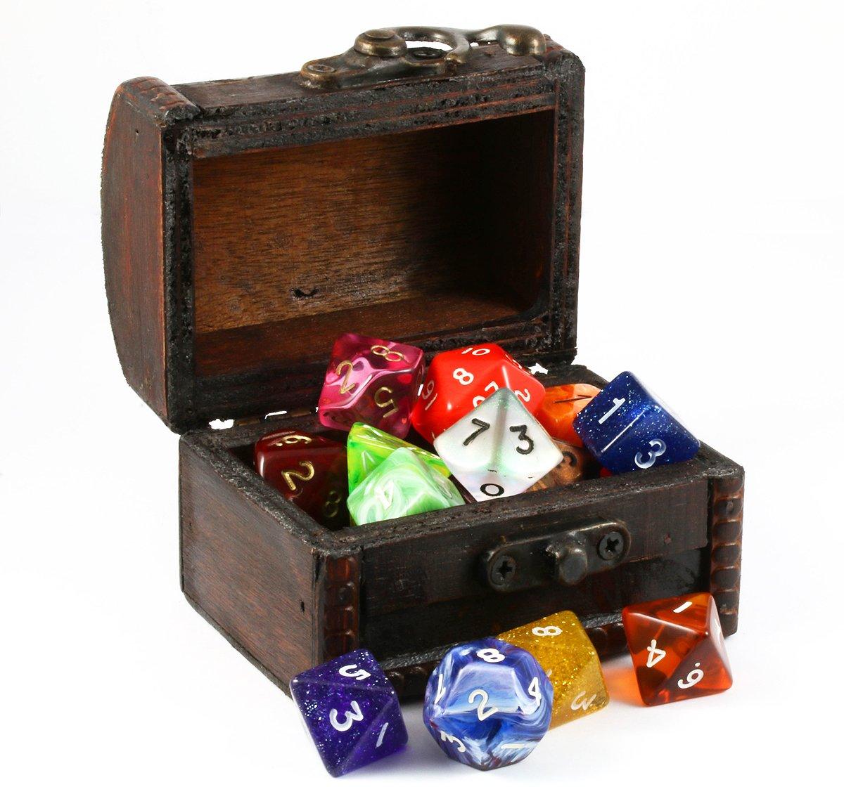 Dice Box (Midnight Brown) | RPG Dice Treasure Chest – Dark Elf Dice