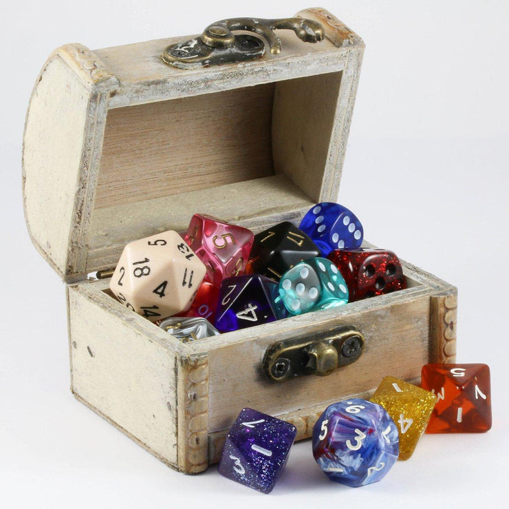 Dice Box (Antique Ivory) | RPG Dice Treasure Chest – Dark Elf Dice