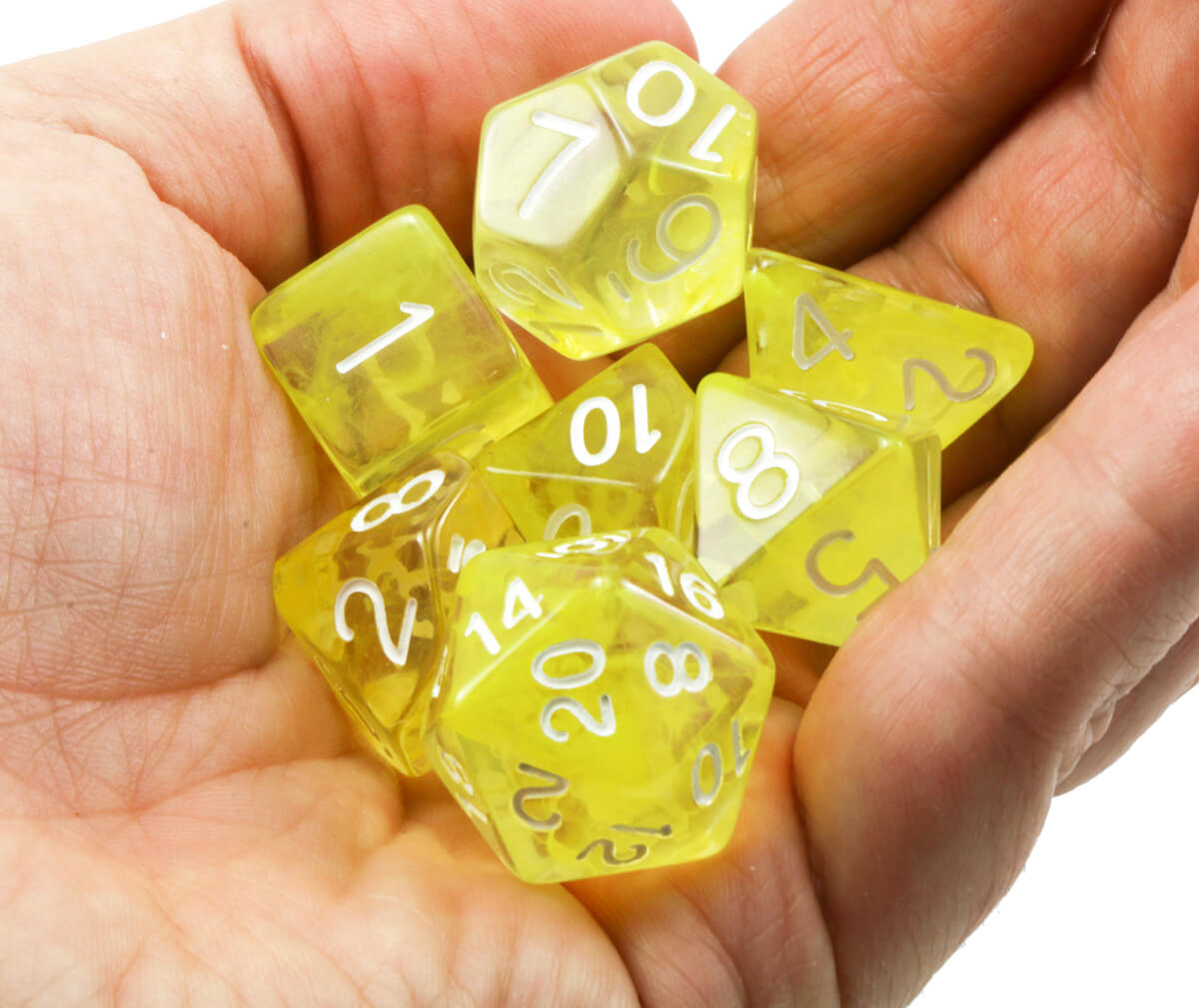 Diffusion Dice (Ochre Jelly) | Extra Large 18mm RPG Dice Set – Dark Elf ...