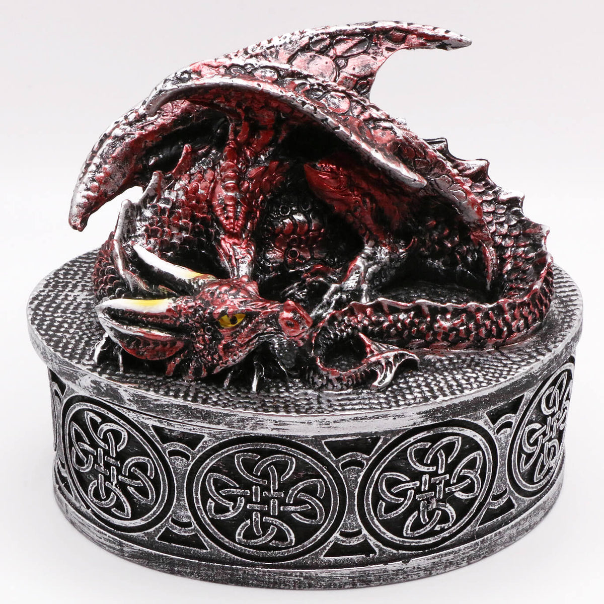 Red Dragon Dice Box | TTRPG Dice Accessory – Dark Elf Dice