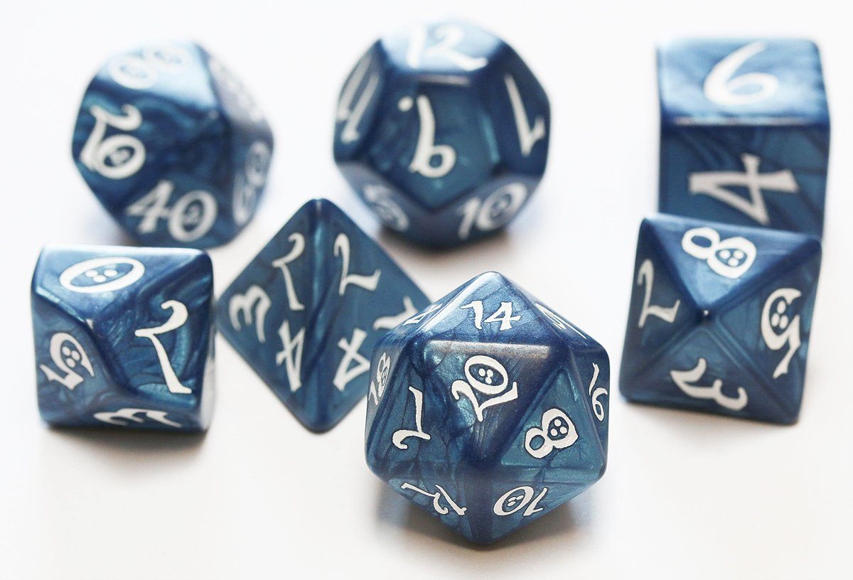 Elven Dice (Classic Cobalt) | RPG Role Playing Game Dice Set – Dark Elf ...