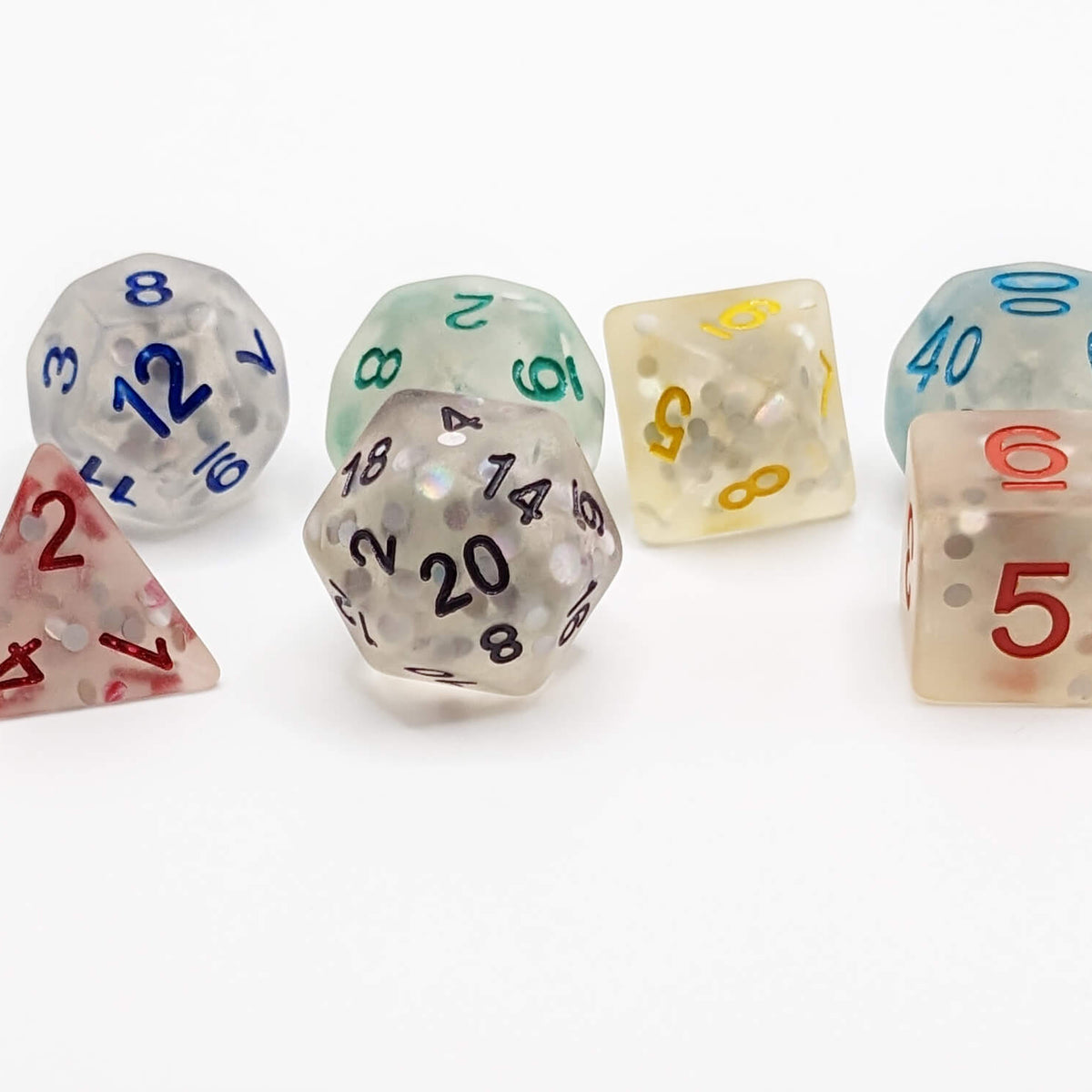 Frosted Mermaid Dice (Rainbow Assortment) | TTRPG Role Playing Game Di ...