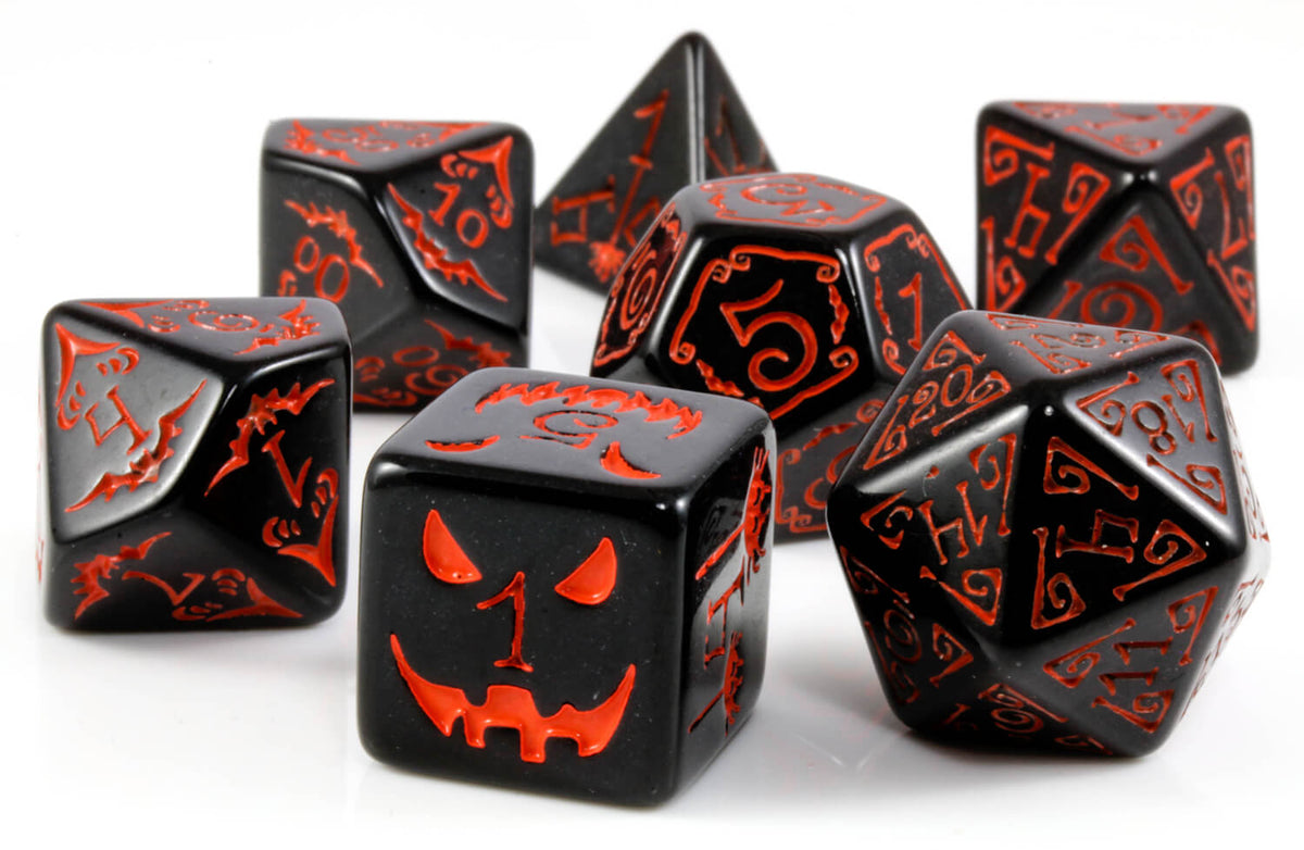 Halloween Dice | RPG Role Playing Game Dice Set – Dark Elf Dice