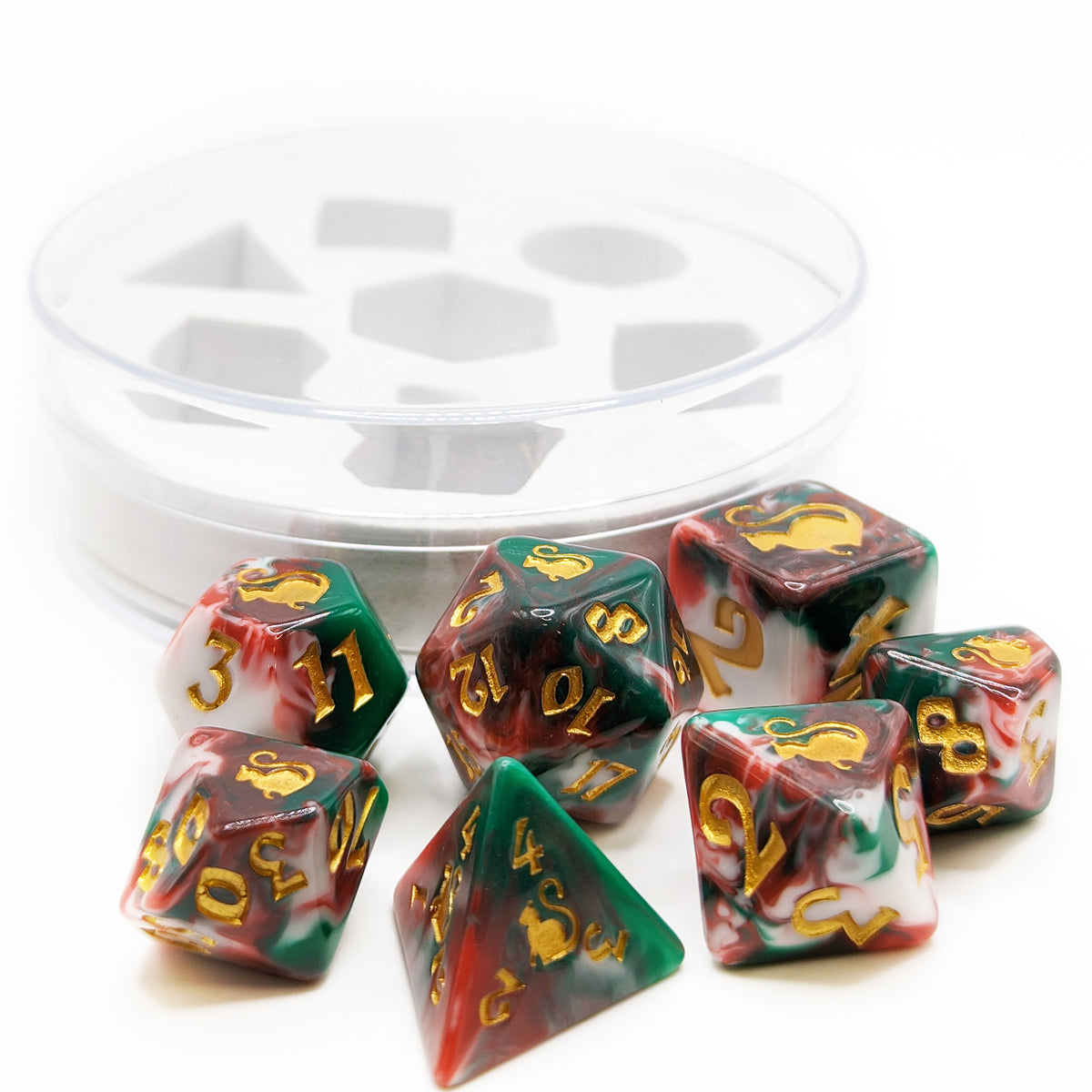 Kitty-Clacks Dice (Lucky) | Cat Themed RPG Role Playing Game Dice Set ...