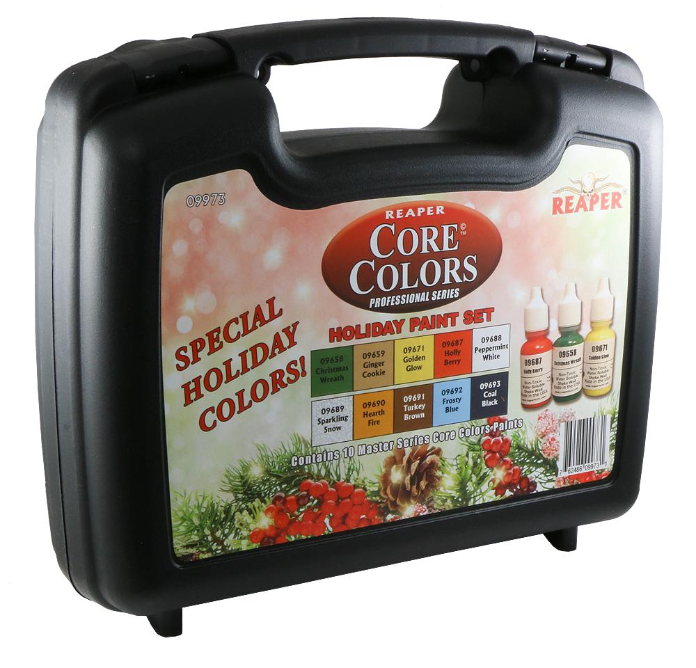 Reaper Holiday Colors Paint Set | Hard Shell case + 10 Paint Colors ...