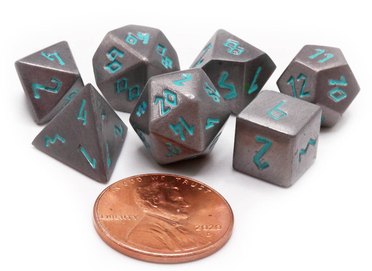 Pebble Dice (Spellbound) | 10mm Mini Metal TTRPG Role Playing Game Dic ...