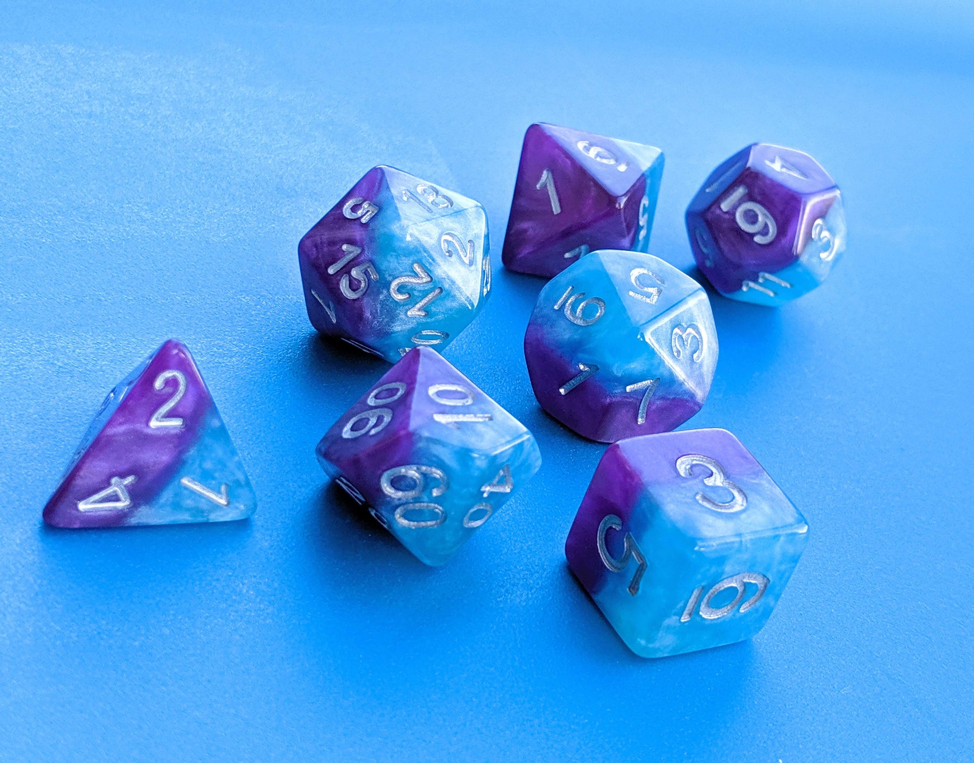 Halfsies Dice (Psionic Combat) RPG Role Playing Game Dice Set – Dark ...