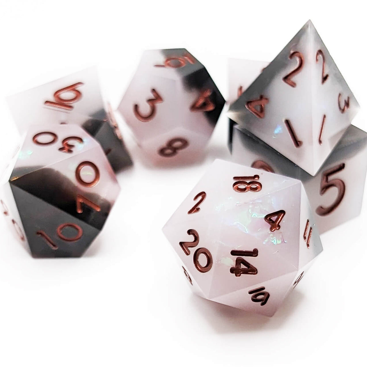 Sharp Edge Inclusion Dice (Black Solstice) | TTRPG Role Playing Game D ...