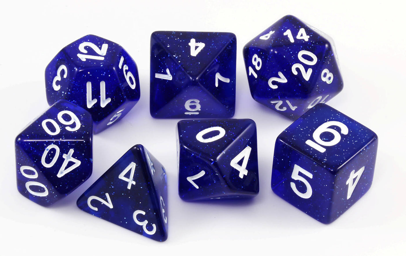Starry Night Dice (Dark Blue) RPG Role Playing Game Dice Set – Dark Elf ...