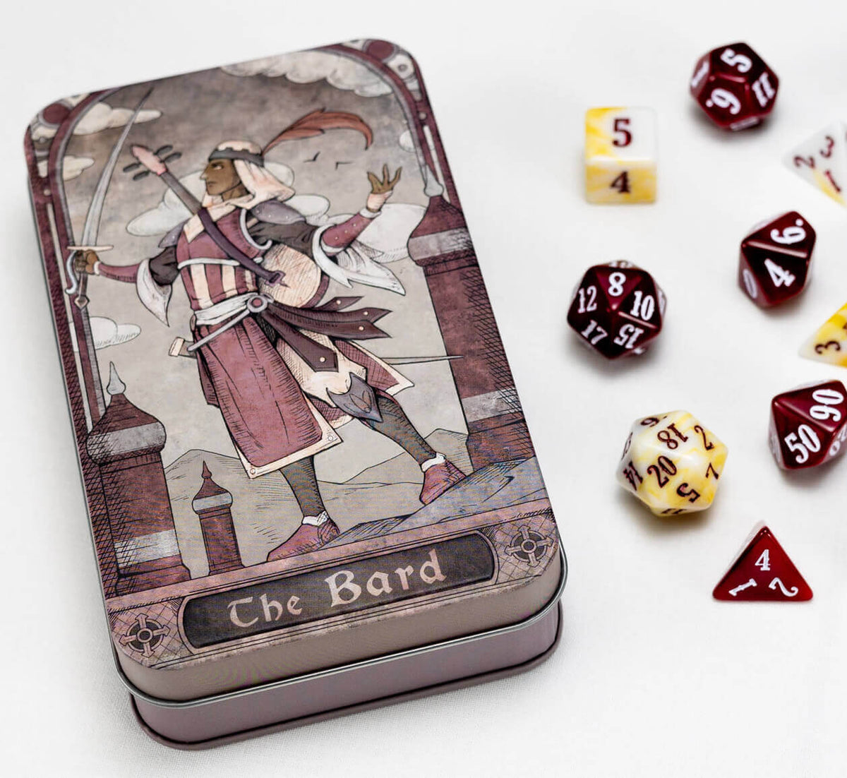 Character Class Dice (The Bard) | TTRPG Dice With Collectible Tin ...