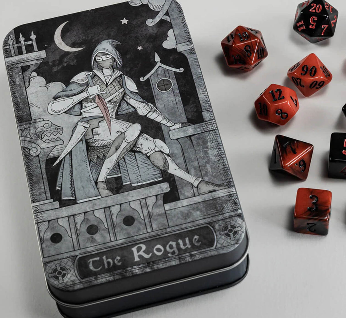 Character Class Dice (The Rogue) | TTRPG Dice With Collectible Tin ...