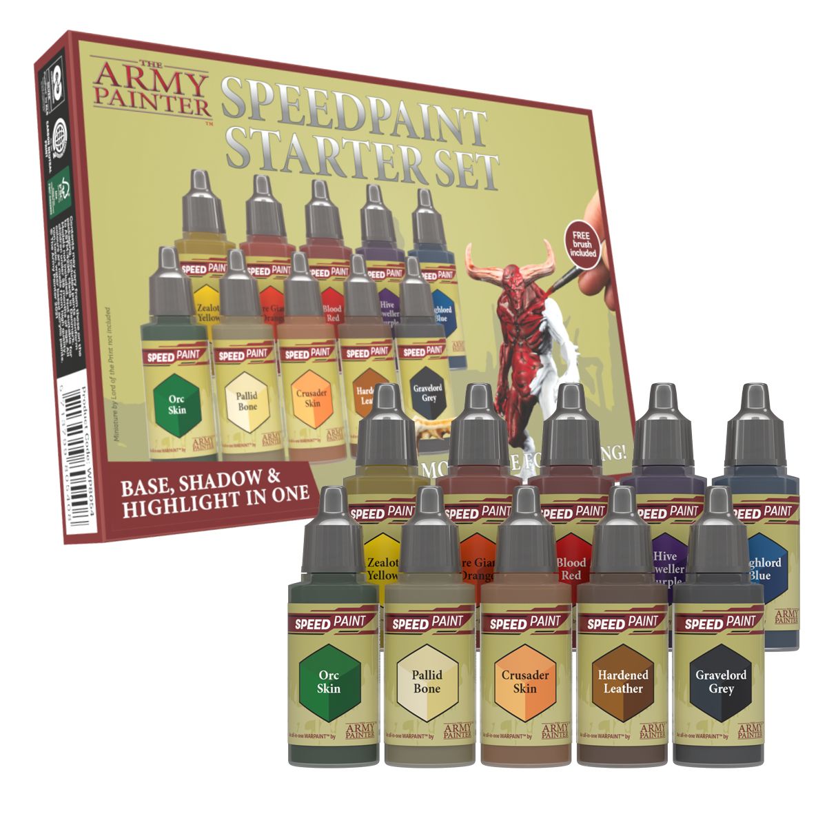 Speedpaint Starter Set | The Army Painter Speed Paints (10 Colors + Br ...