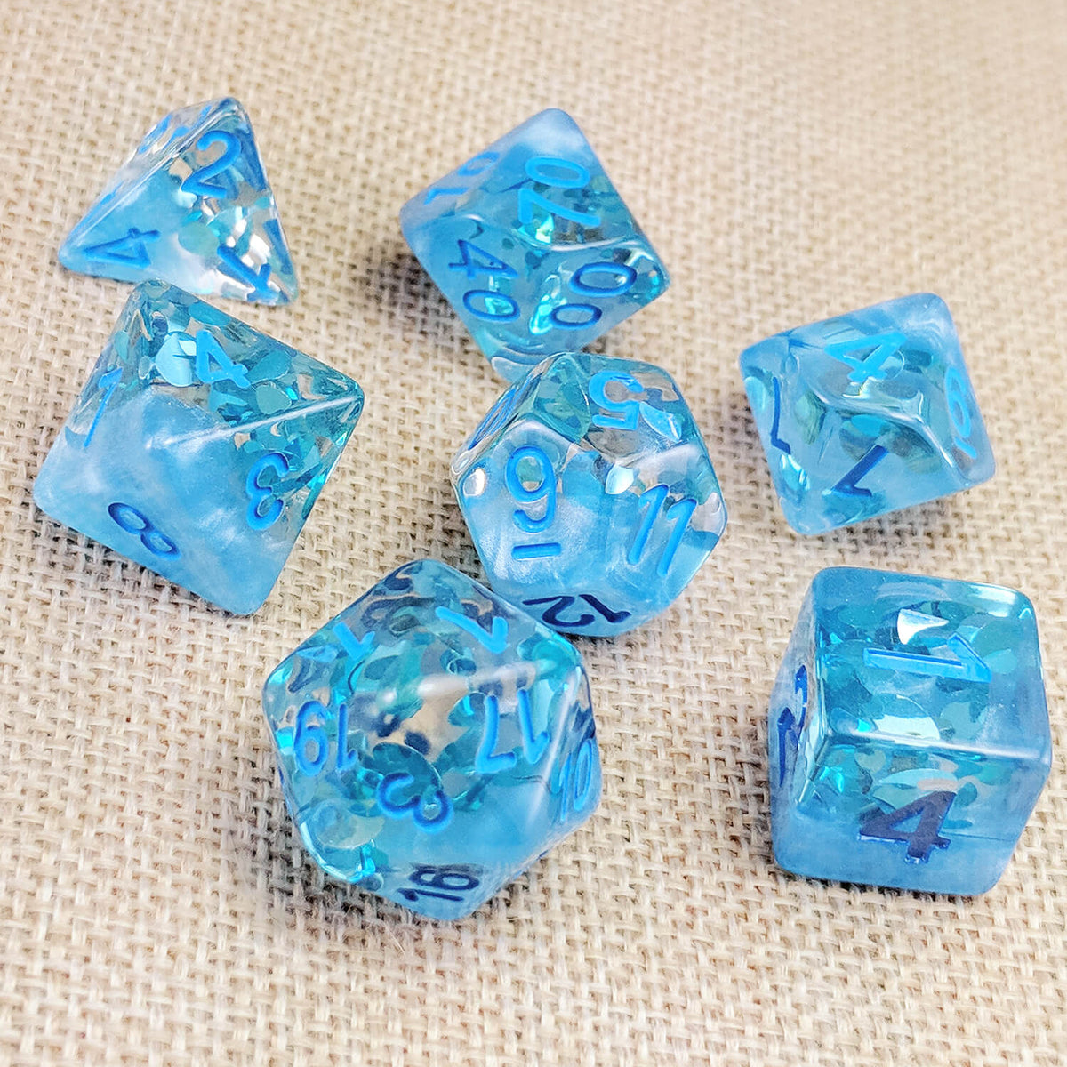 Four Seasons Dice (Summer) | RPG Role Playing Game Dice Set – Dark Elf Dice