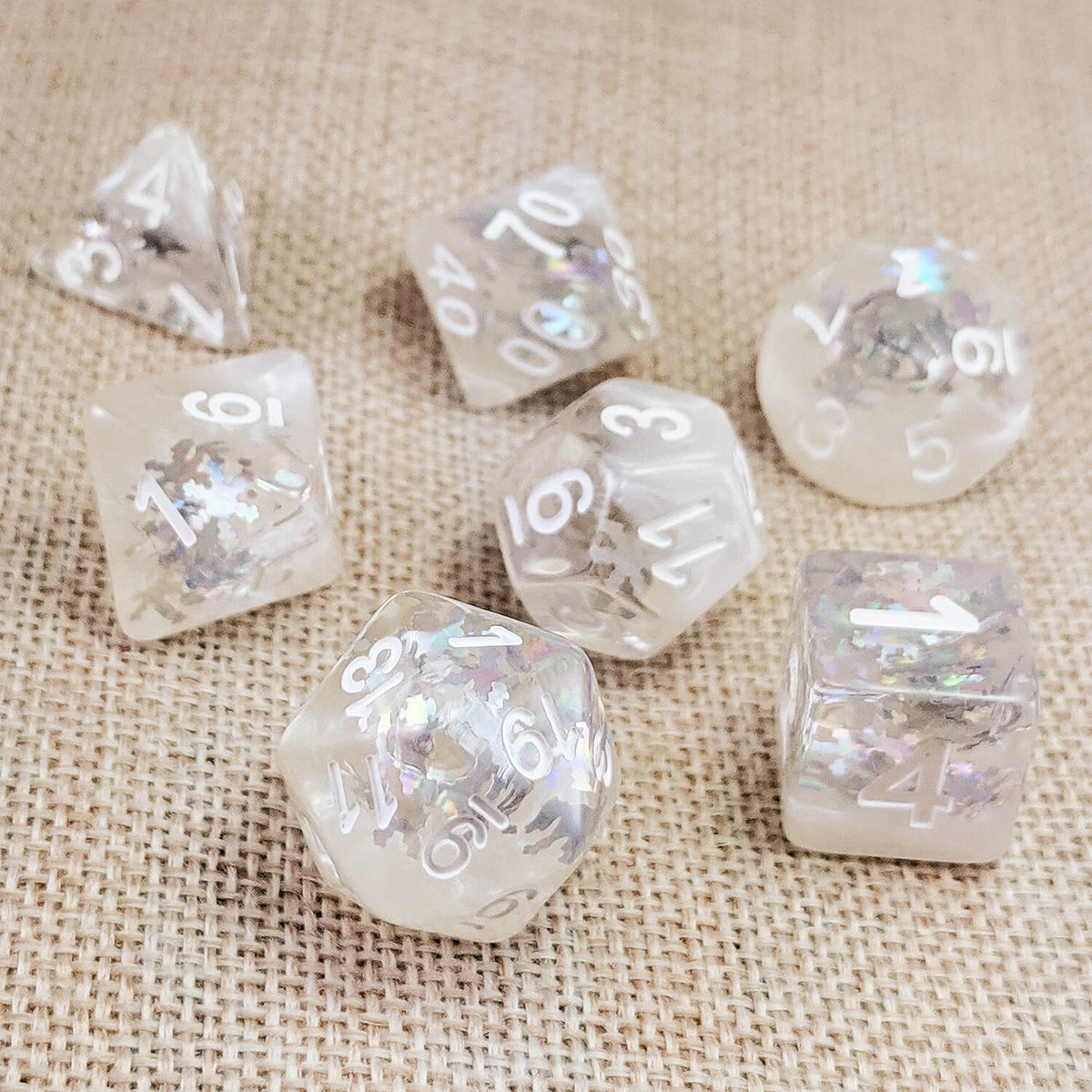 Four Seasons Dice (Winter) | RPG Role Playing Game Dice Set – Dark Elf Dice